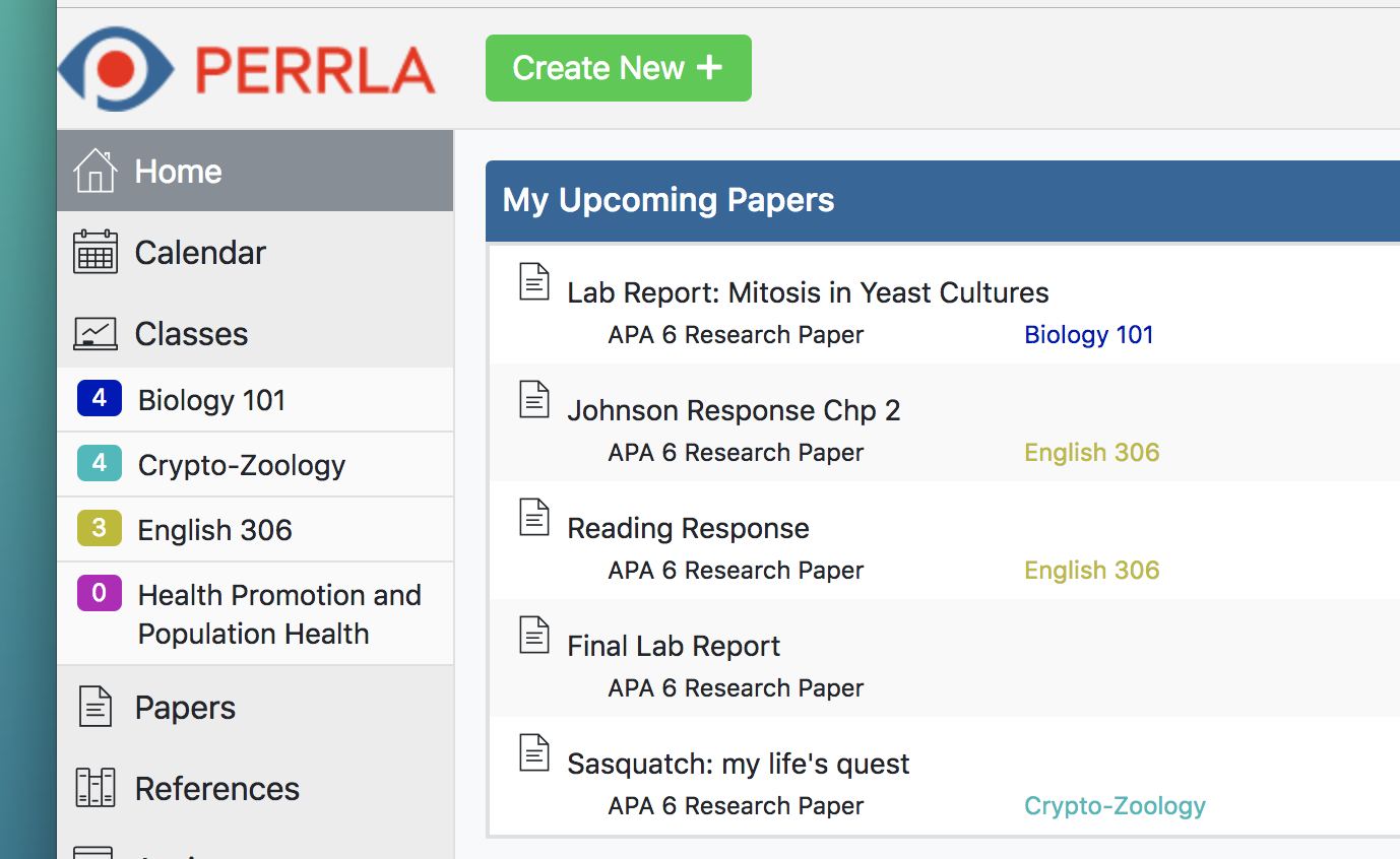 Classes in PERRLA Online – PERRLA
