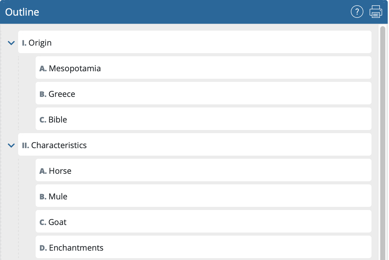 Creating a Good Outline – PERRLA