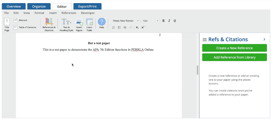 Inserting A Table In APA 7 Online PERRLA